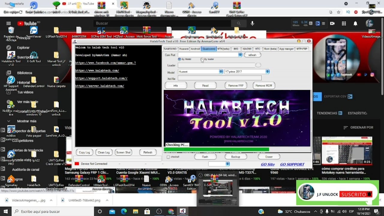 HalabTech tool V1.0 FRP huawei, samsung, xiaomi, Qualcomm, mtk - YouTube