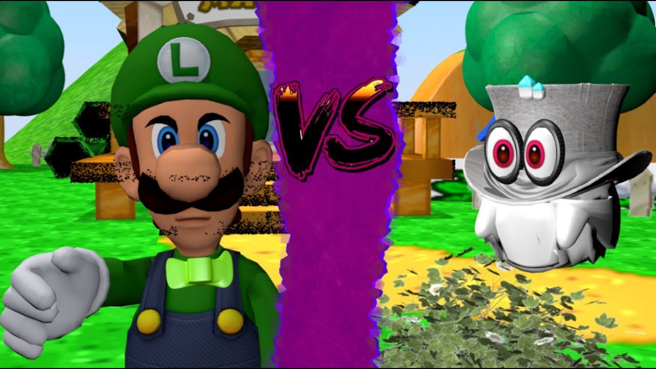 Luigi Vs Cappy Fight #1 Animated - YouTube
