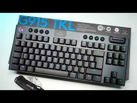 Unboxing Logitech G915 TKL Tenkeyless Lightspeed Wireless RGB Gaming ...