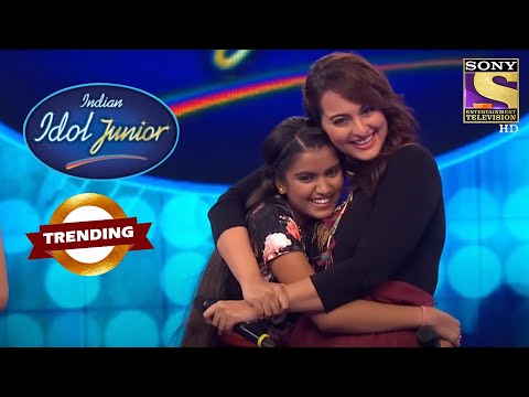 Sonakshi ने किया Nahid को उसकी Sparkling Performance पे Hug | Indian Idol Junior | Trending