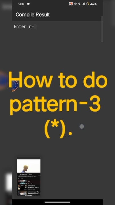 #How to do pattern-3 (*)2024.#mobile #program #shorts #viralvideo #python #videos #viral #html ...