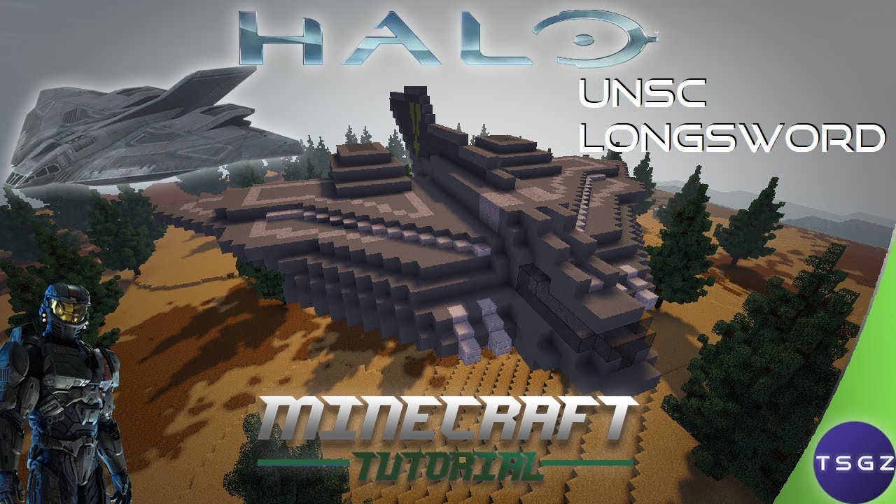 UNSC Longsword | Minecraft Halo tutorial (Part 1 of 4) - YouTube