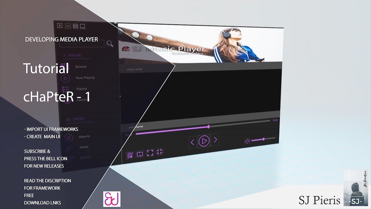 Developing Spotify Modern, Advanced Media Player | Bunifu UI - Part-1 ...