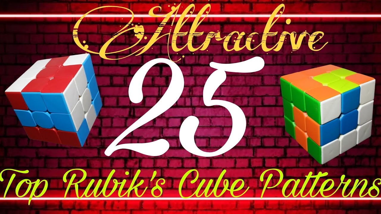 25 Rubik's Cube Pattern 😍 - YouTube