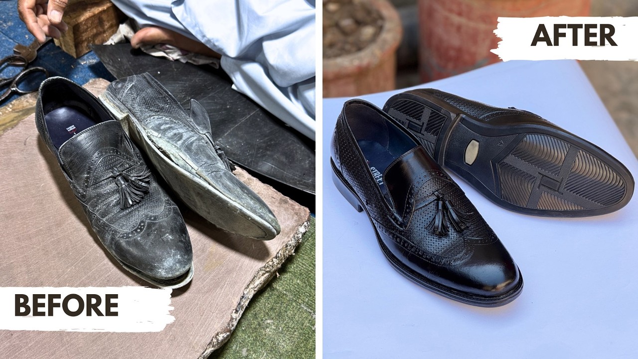 Restoring 6-Year-Old Loafers Into New Shoes | Handmade Shoe Repair ...
