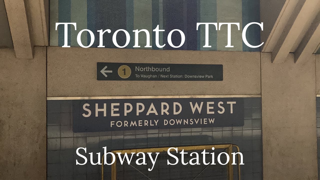 Toronto TTC Sheppard West Subway Station 04/03/2022 - YouTube