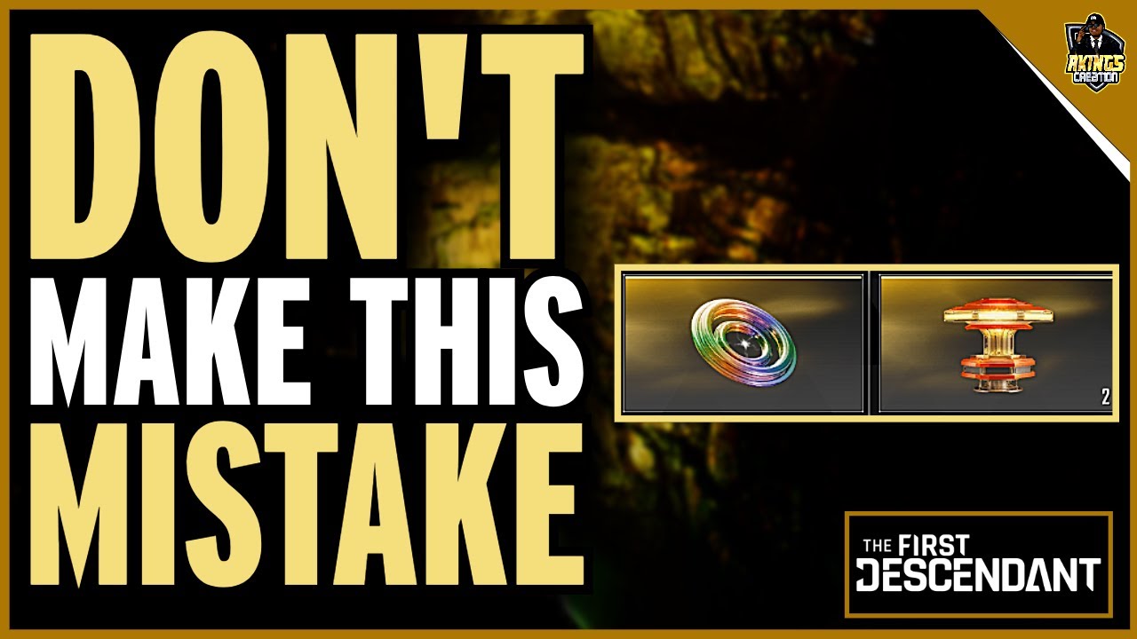 Stop Ruining Your Endgame in The First Descendant! - YouTube