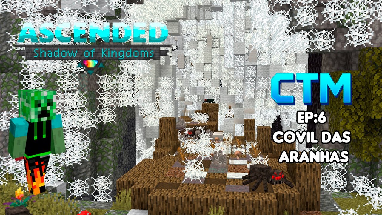 Minecraft CTM EP:6 Covil das aranhas - YouTube