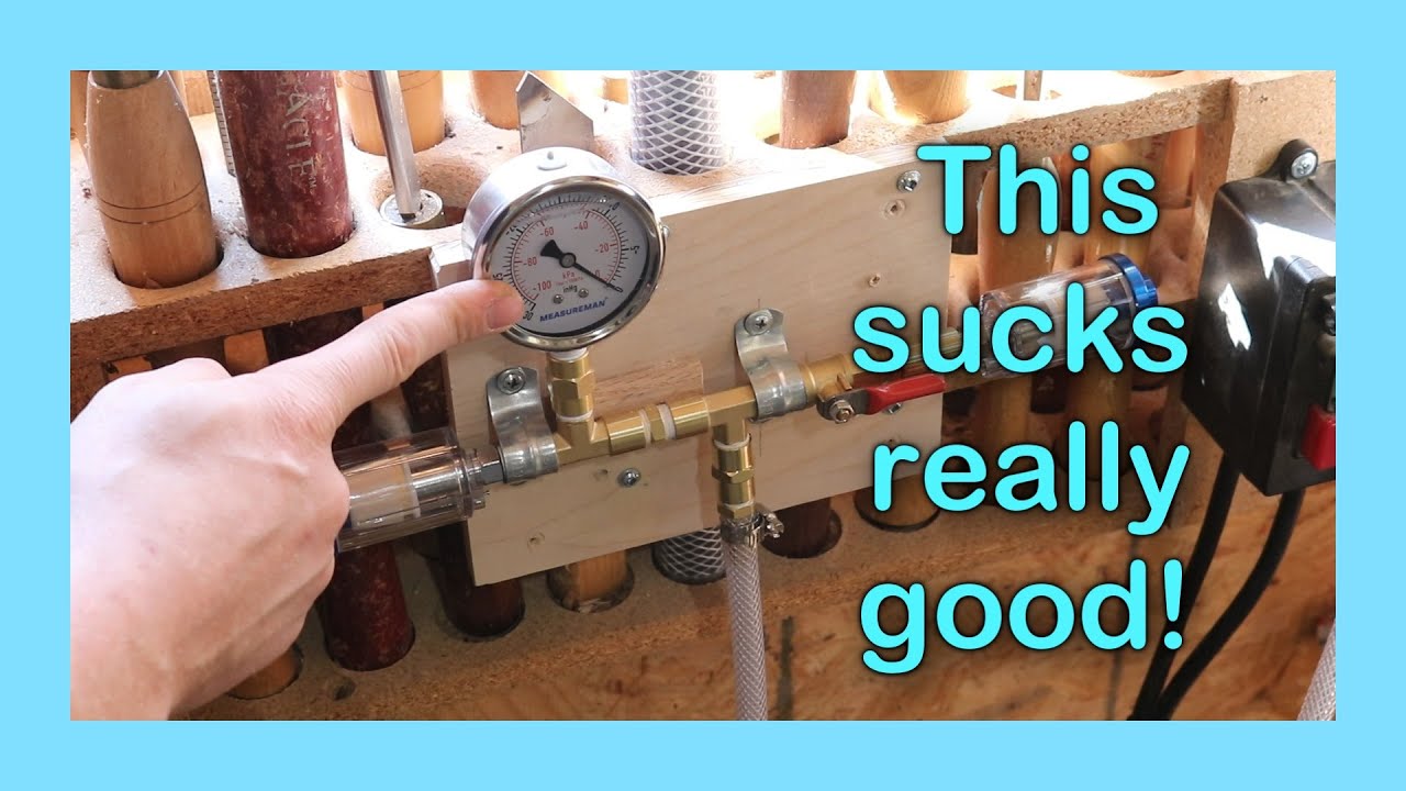 Vacuum for lathe - How I made it work! (Part 2 of 2) - YouTube