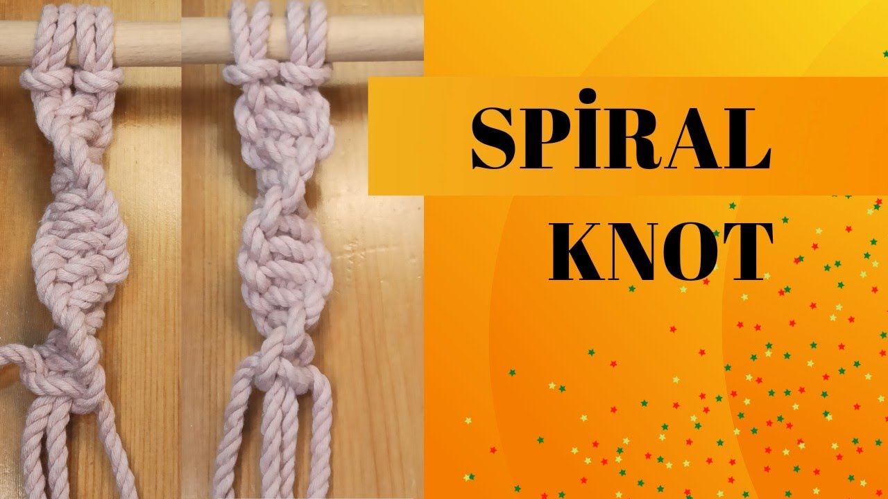 How To Tie a Macramé Spiral Knot - Basic Macrame Knots Tutorial #3 - YouTube