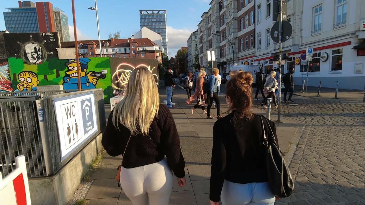 Evening Walk in Germany Hamburg St. Pauli - Reeperbahn - Red Light ...