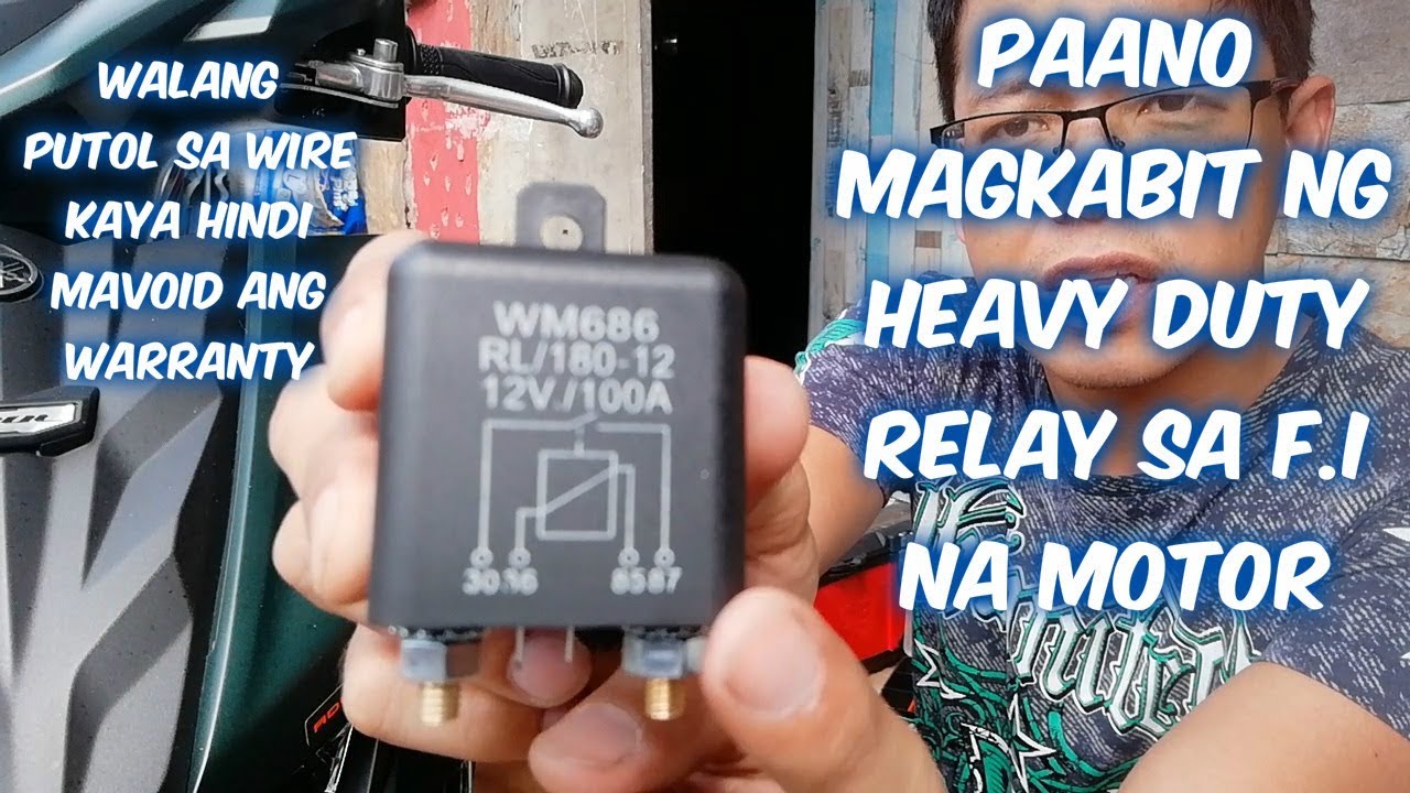 Paano mag-install ng Heavy Duty RELAY sa F.I na Motor - NO CUTS ON WIRE ...