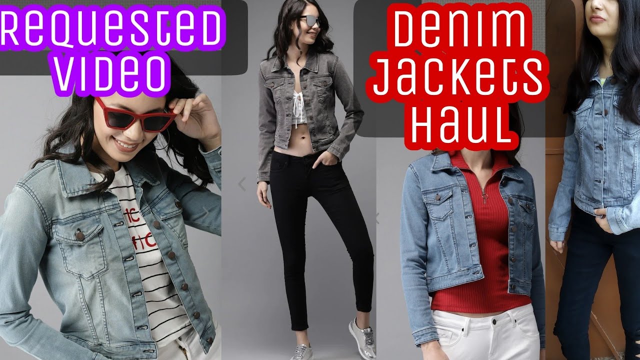 HERE AND NOW DENIM JACKETS HAUL,WINTER WEAR HAUL|| BLOOMING BEAUTY ...