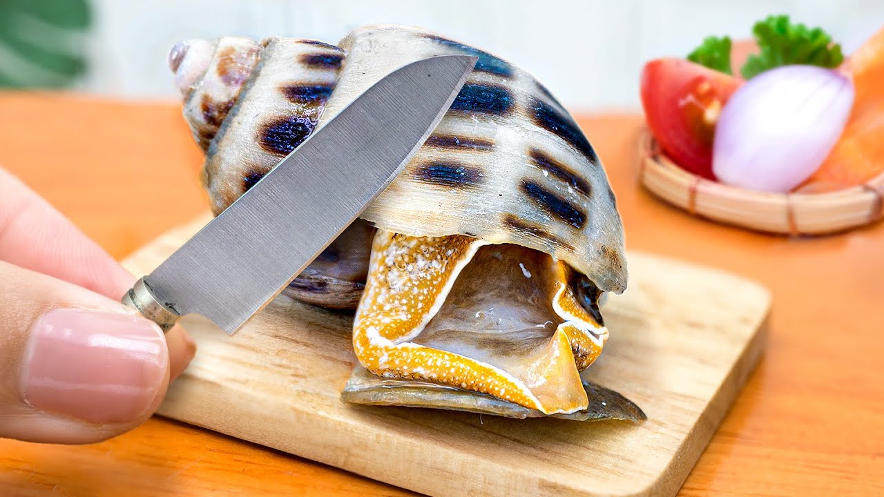 Catching Snail at Sea and Cooking Delicious Snail with Cheese in ...