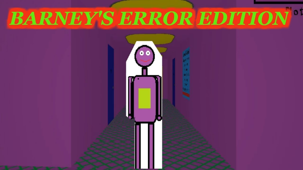 BARNEY'S ERROR EDITION | Baldi's Basics in Education and Learning - YouTube