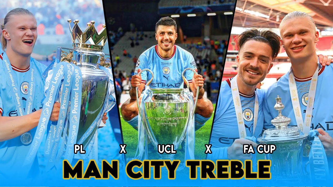 City's Triple Triumph: Manchester City's Historic Treble Season - YouTube