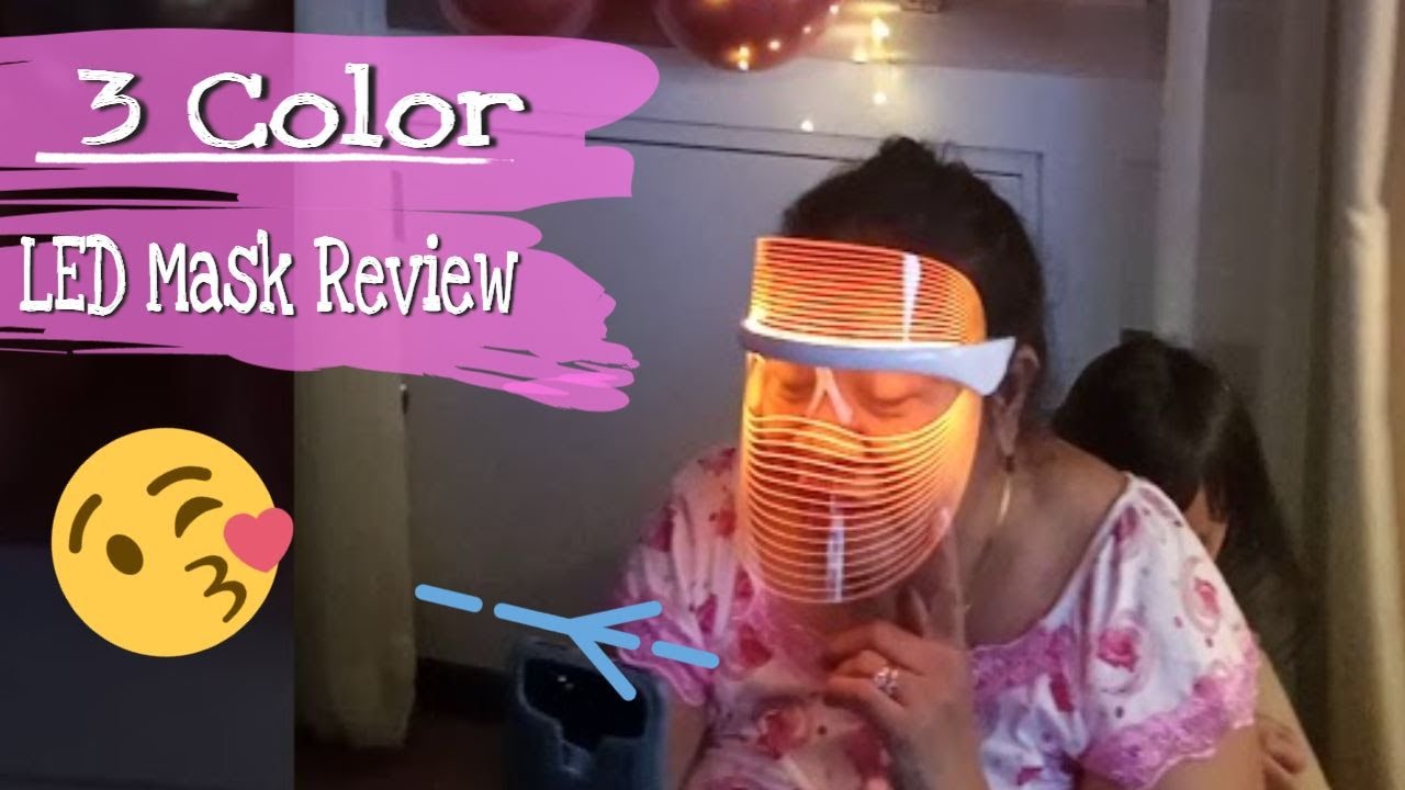 3 Color LED Mask Review - YouTube
