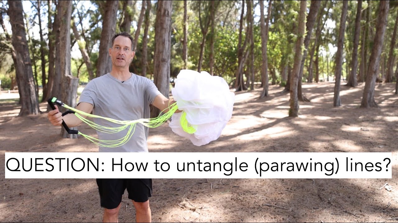 QUESTION: How to untangle (parawing) lines? - YouTube