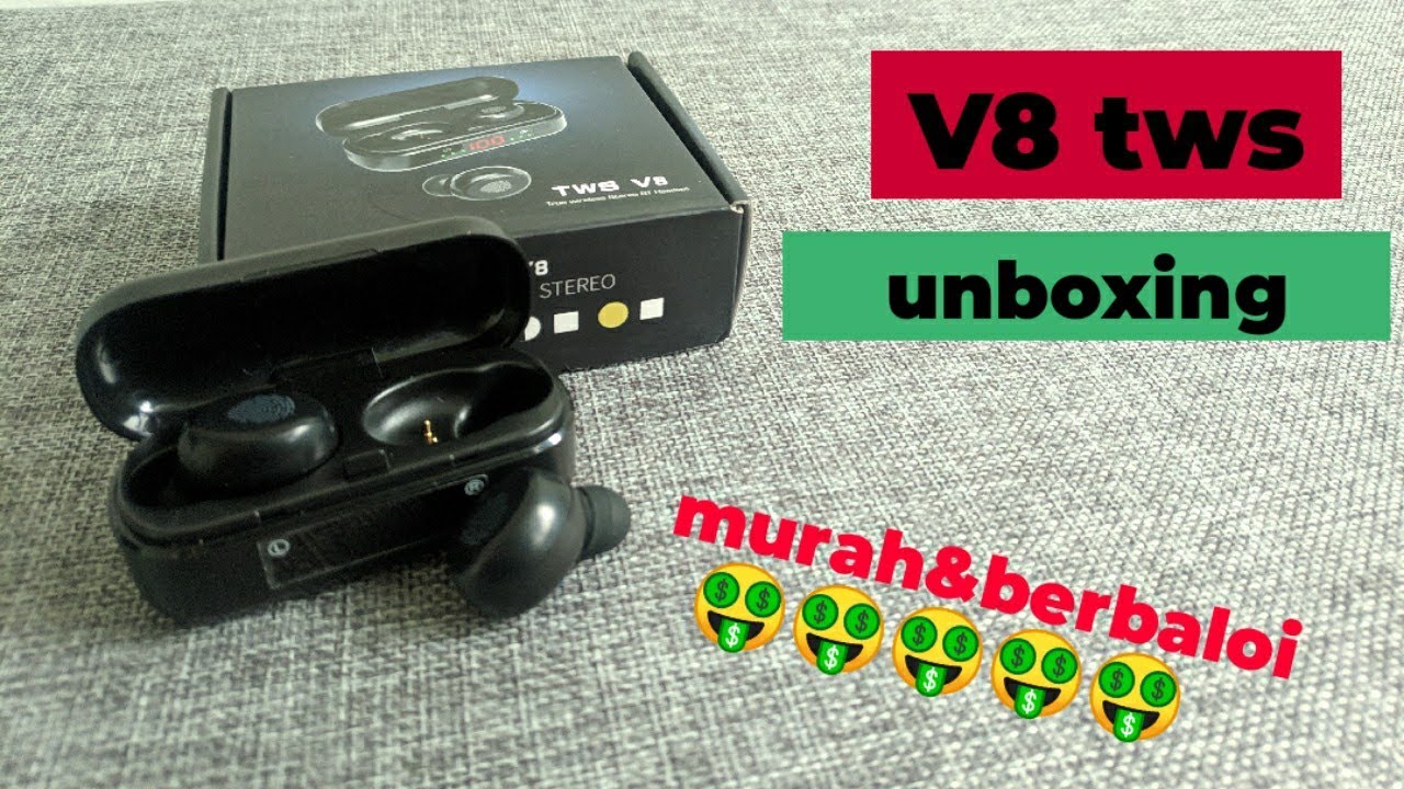 V8 TWS earbuds unboxing.murmur je😱😱😱 - YouTube
