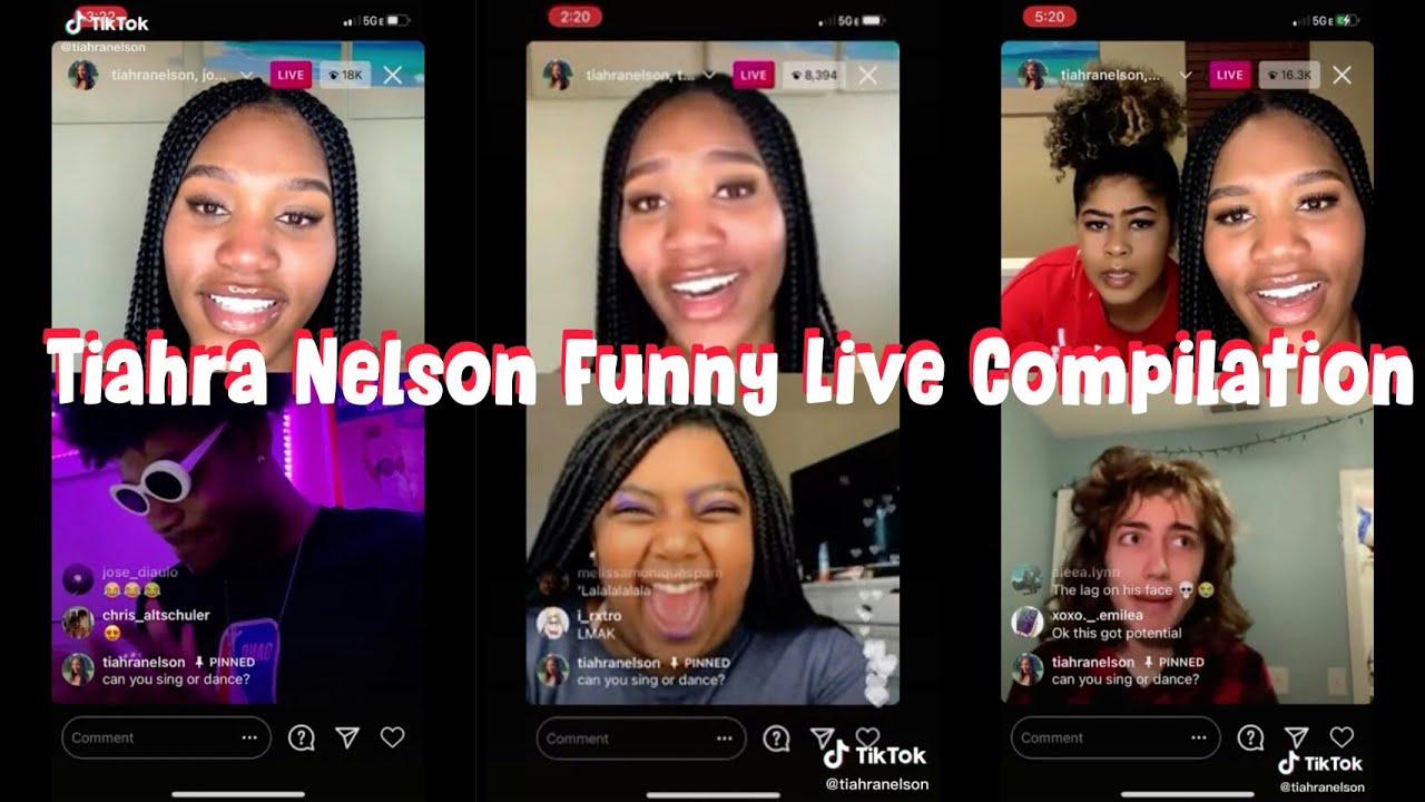 Tiahra Nelson Funny Live Compilation (Part 8) - YouTube