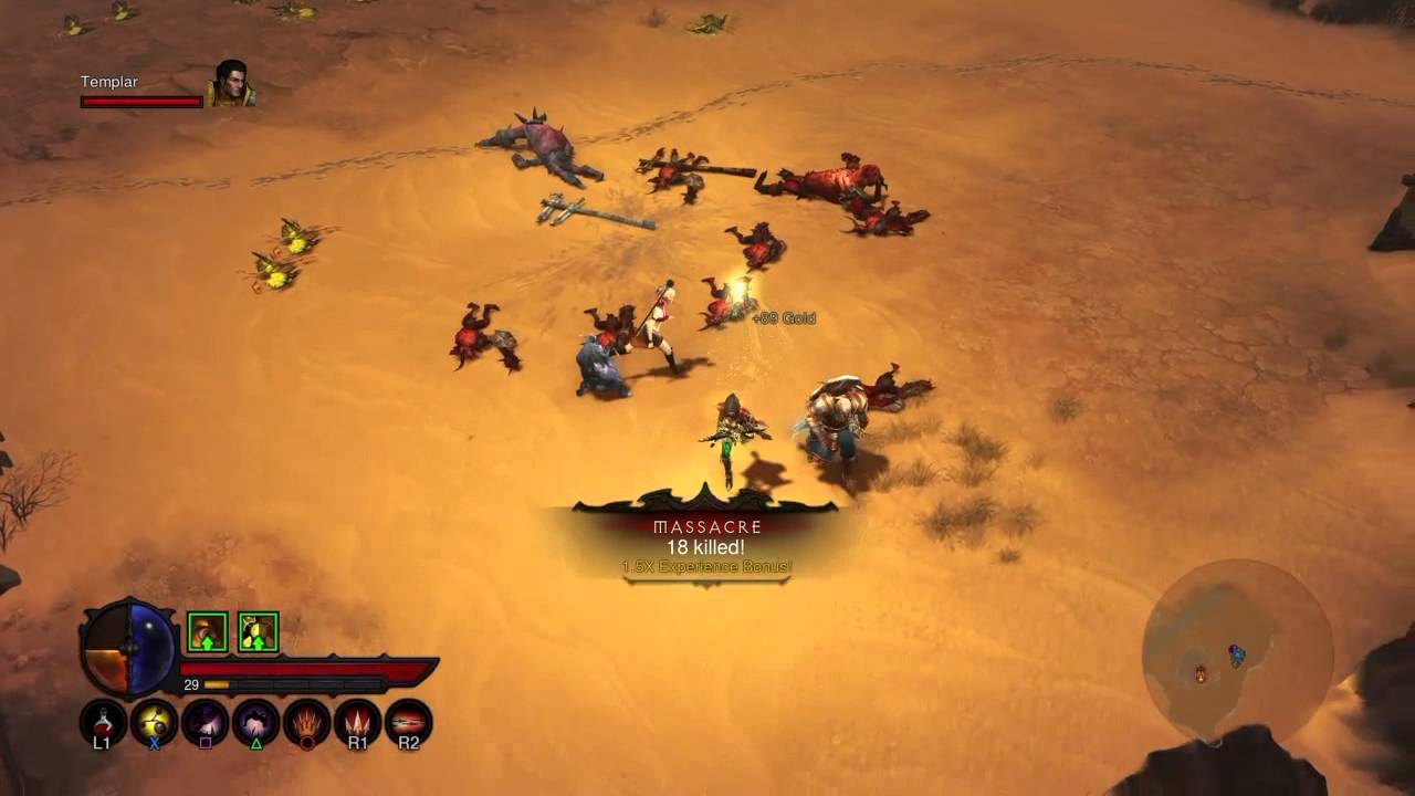 Diablo 3 - Act 2 Part 1 - Sundered Canyon, Eirena, Howling Plateau ...