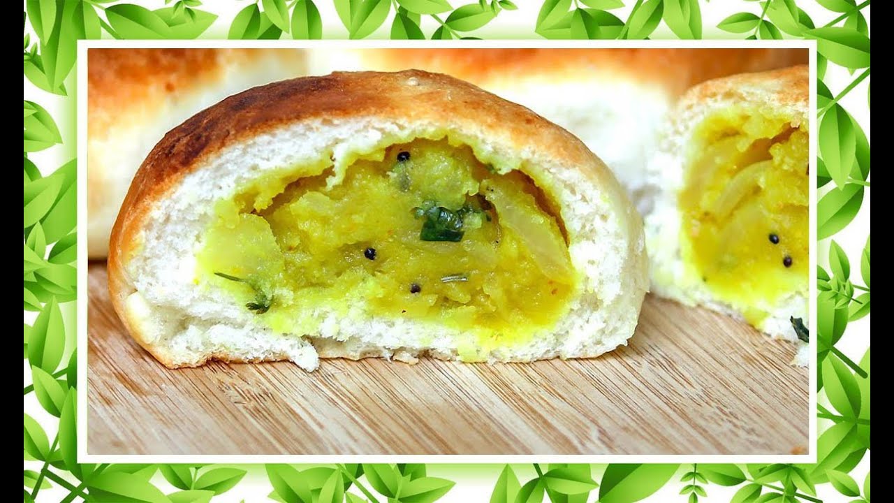 Aloo Bun Recipe | stuffed bun recipe | Aloo masala Stuffed Buns with ...