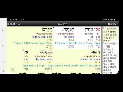 히브리어사랑 #레위기10장 1-7절 나답과 아비후, 다른불,strange fire - YouTube