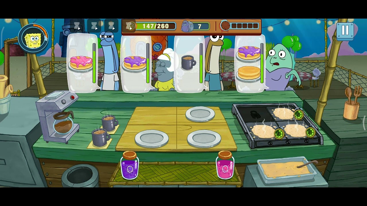 Spongebob masak burger game - YouTube