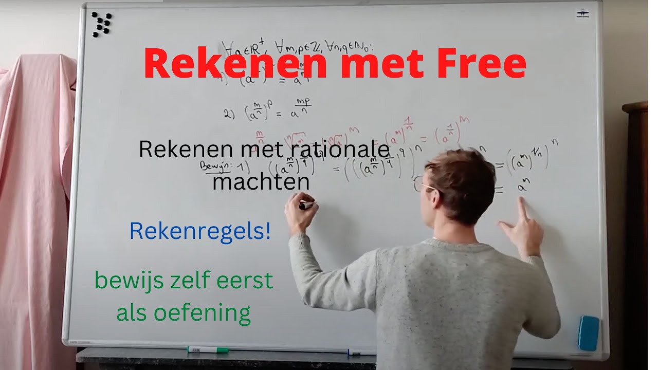 Reële getallen met Free 47 - Rekenregels rationale machten 1 - YouTube