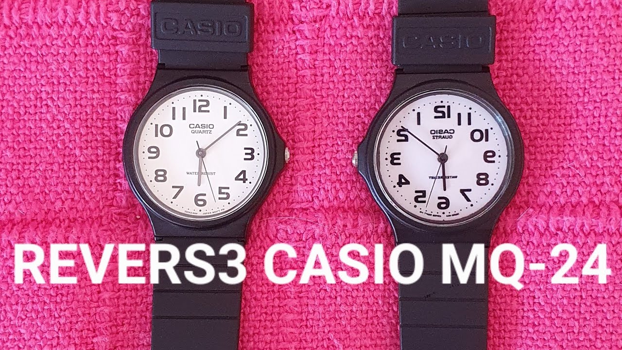 Reverse Casio MQ-24, mirror watch #casio #reloj #watch - YouTube