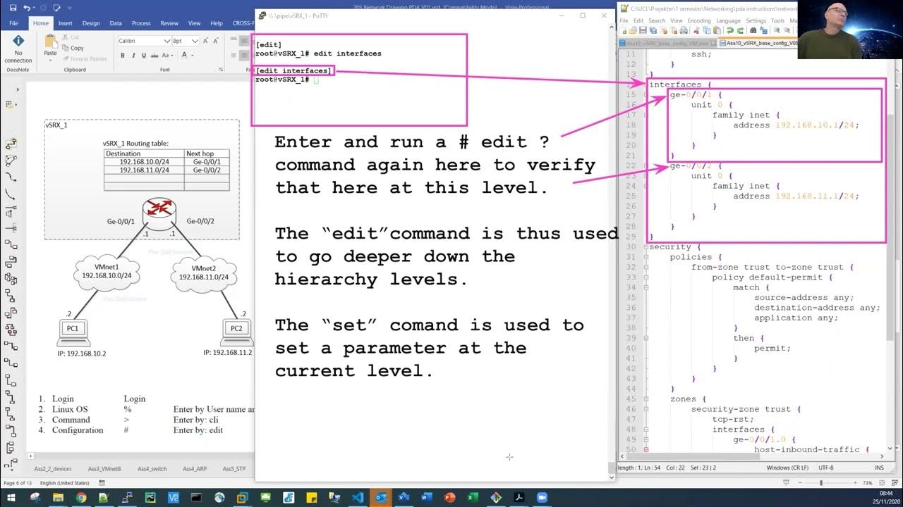 Opgave 10 Del 13 Konfigurere i Junos i Command Line Interface. - YouTube