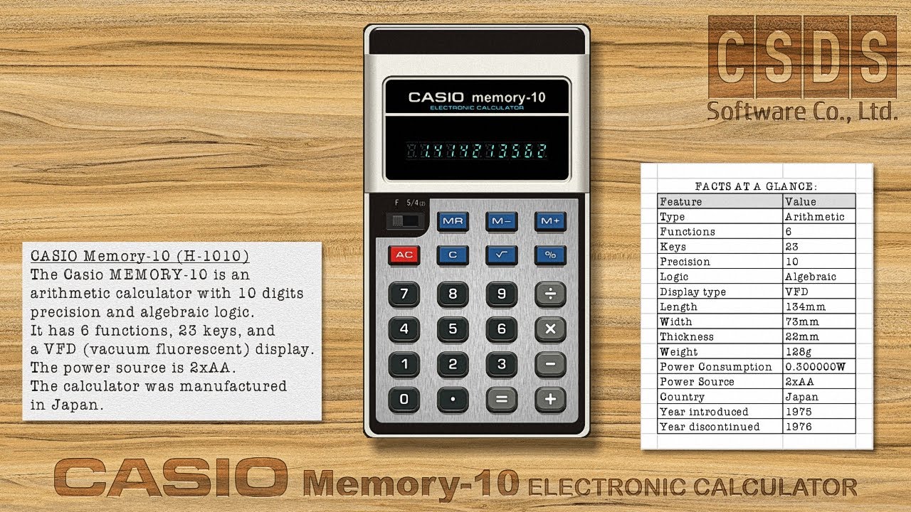 Casio Memory 10 Emulator and free Download - YouTube