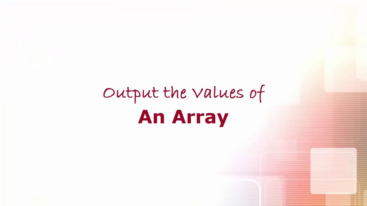 Php Day 5 Count And Display Values Of Array Youtube 0720