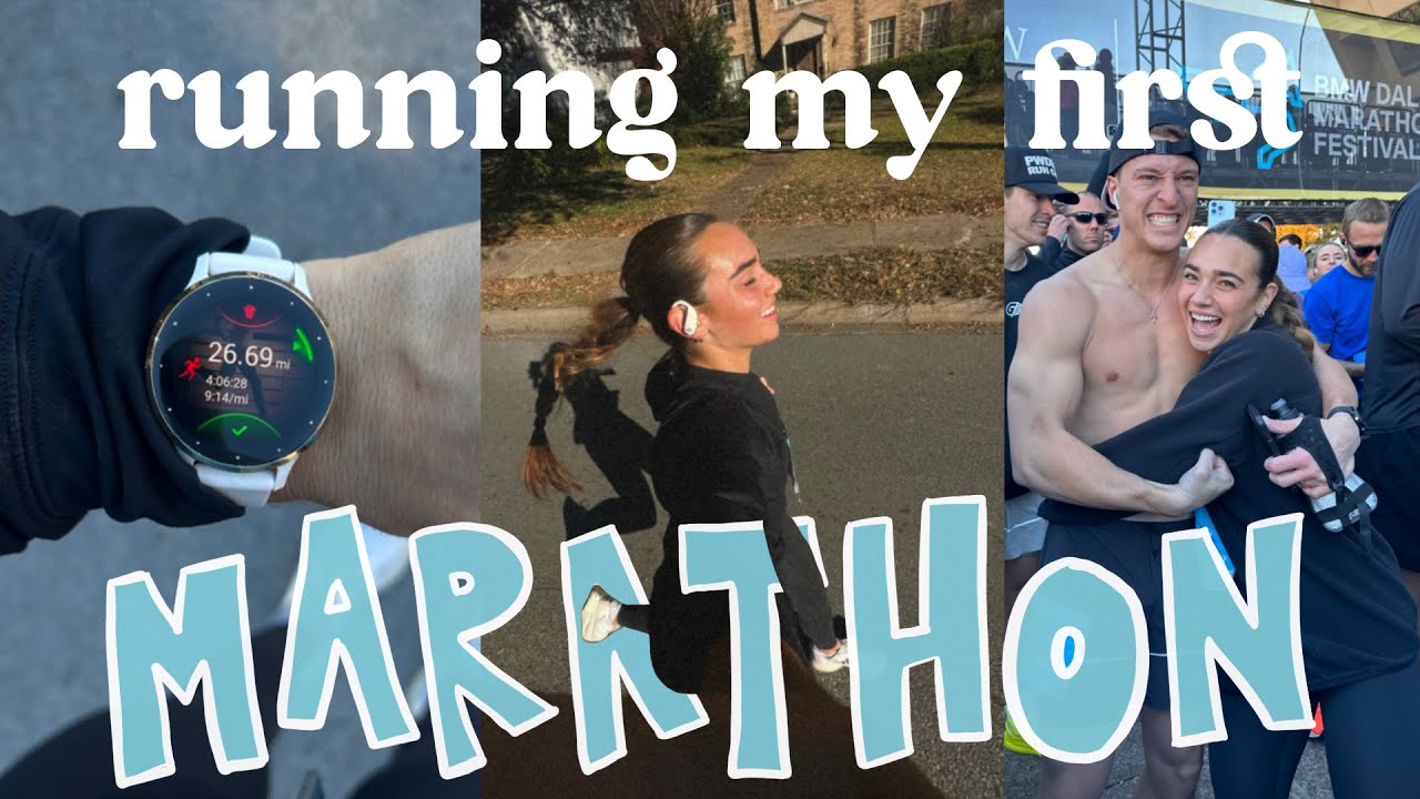 I RAN MY FIRST MARATHON !!!!!!!!!!!!!!!!!! - YouTube