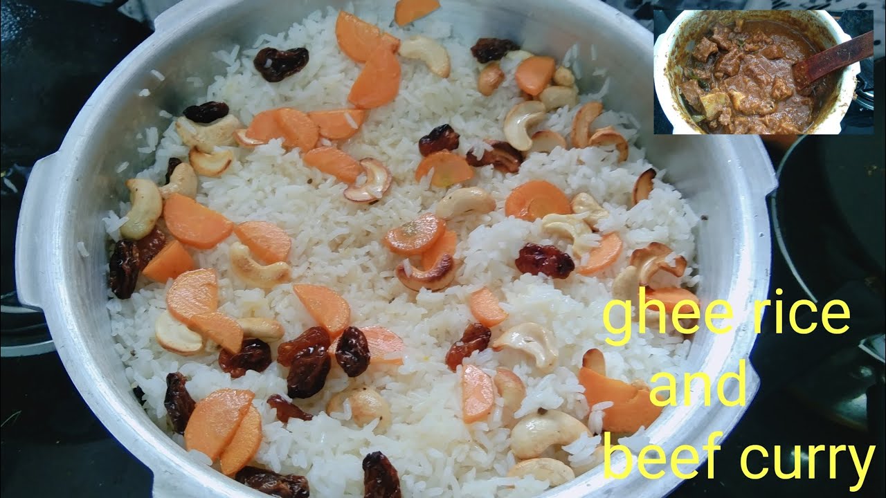 വളരെ എളുപ്പത്തിൽ തന്നെ നെയ്യ് ചോറ് ഉണ്ടാക്കിയാലോ ബീഫ് കറിയും ghee rice ...
