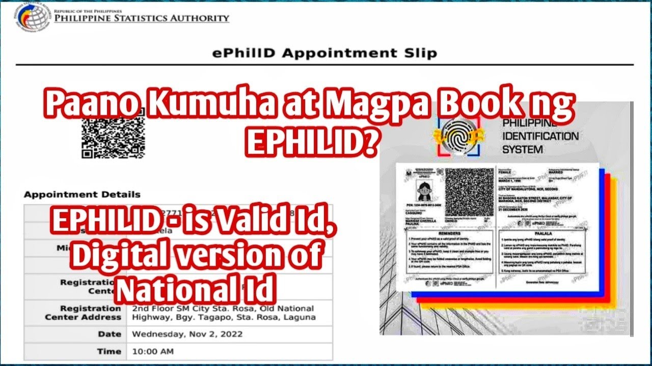 Paano kumuha ng EPHILID ? | Paano magpa book online - YouTube