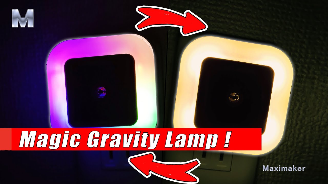DIY gravity sensor of light-controlled LED night light to change warm ...