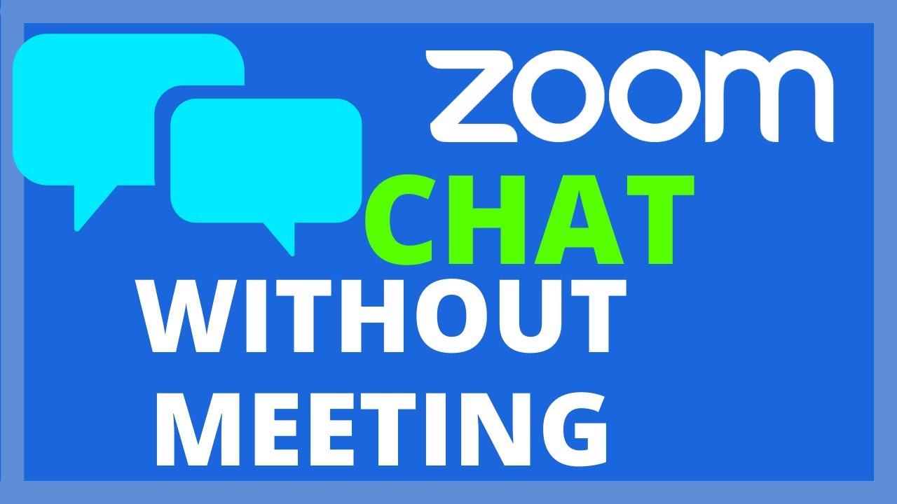 Zoom Instant Messaging - Meeting-Free Chat - YouTube