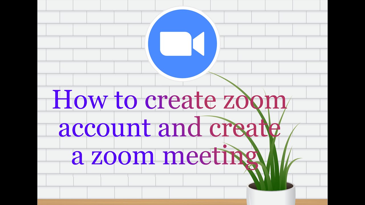 How to create a zoom account and create free zoom meeting - YouTube