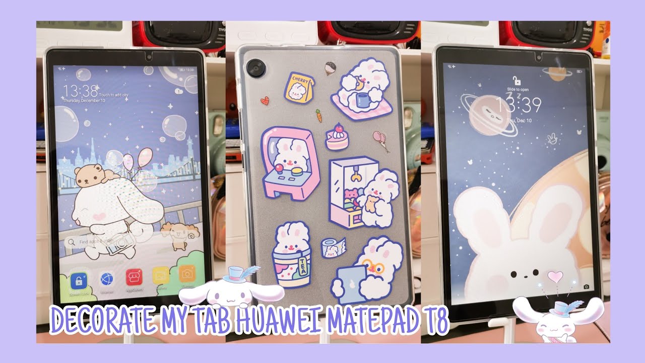DECORATE MY TAB HUAWEI MATEPAD T8 & CUSTOMIZE THEMES - YouTube