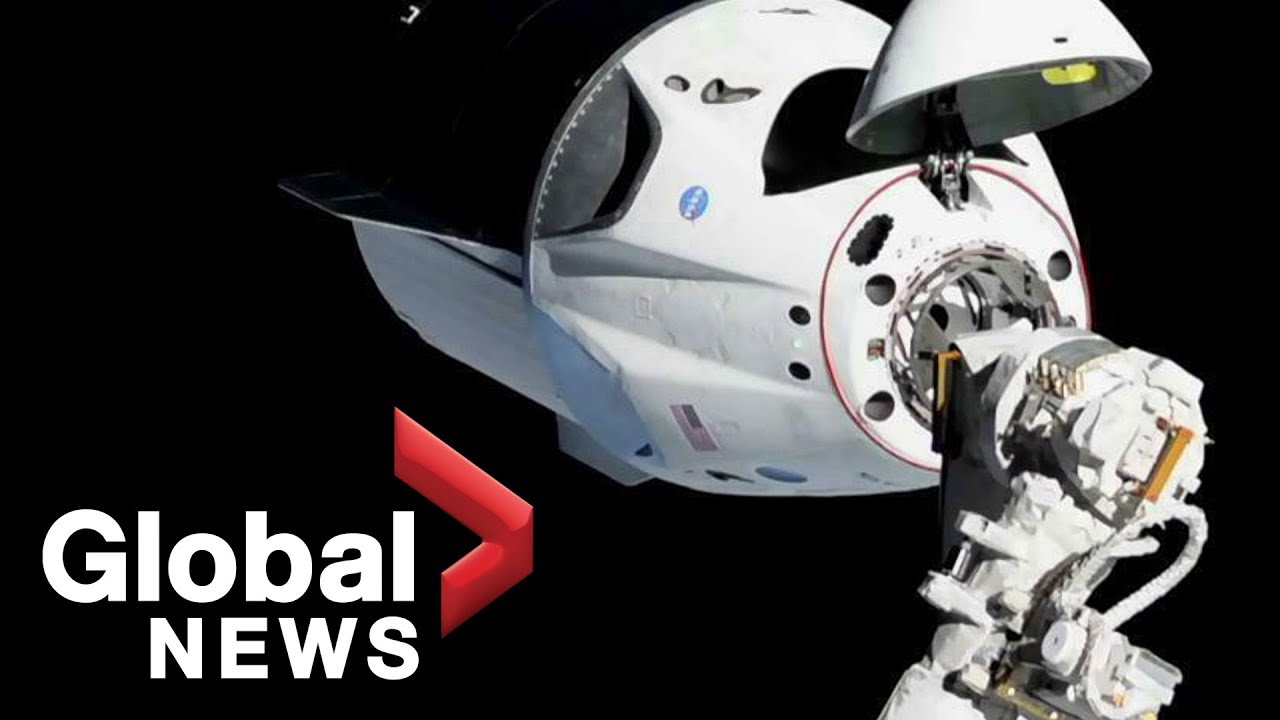 SpaceX Crew Dragon docks at International Space Station - YouTube