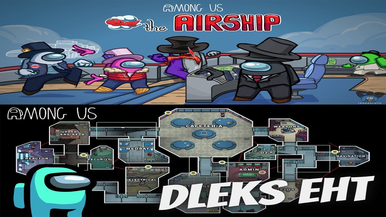 NEW! Airship Map and the April Fools Skeld is back! (Among Us GAMEPLAY ...