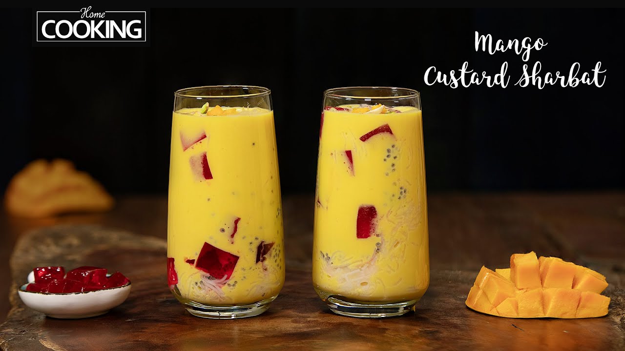 Mango Custard Sharbat | Summer Special Drinks | Mango Recipes | Dessert ...