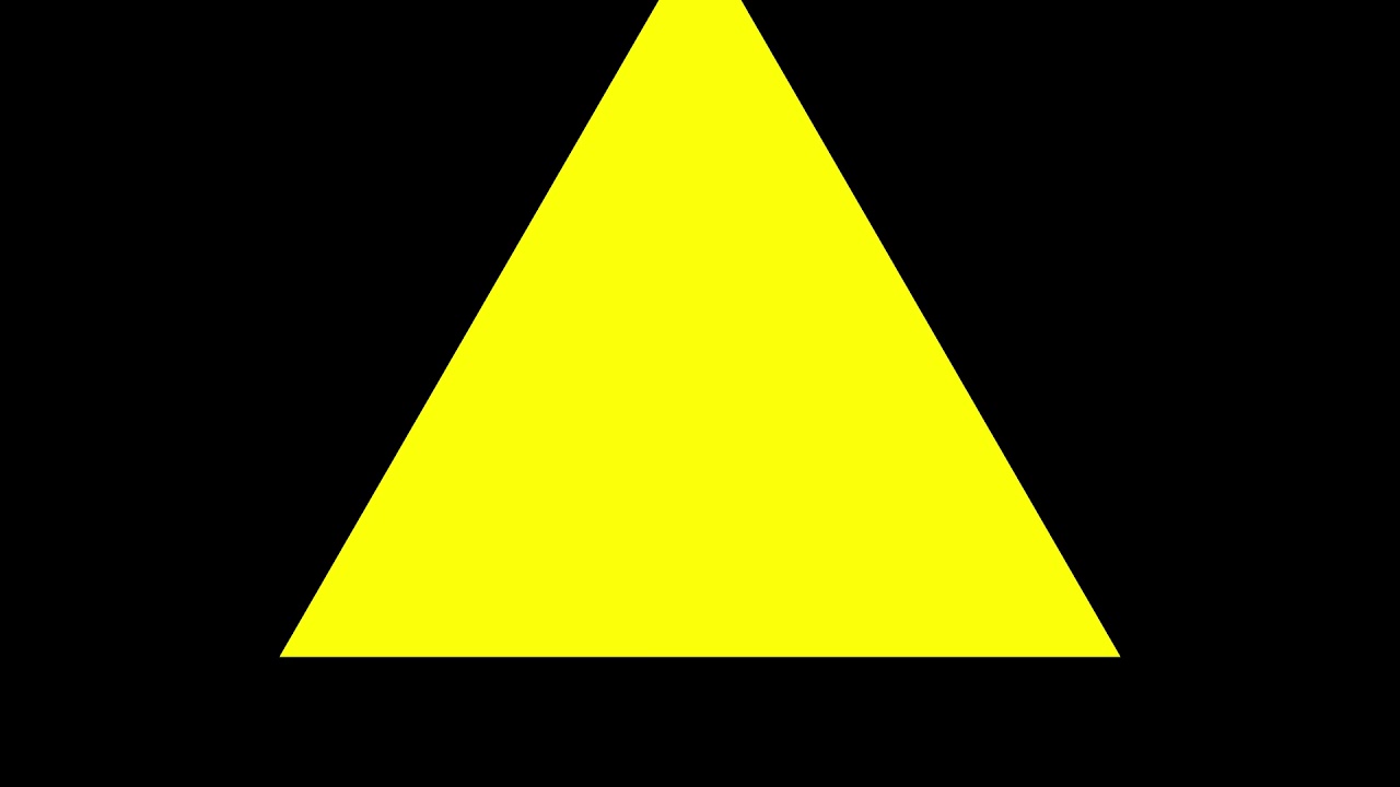 Yellow Triangle Black Background Down To Up - YouTube