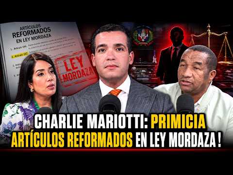 DIPUTADO CHARLIE MARIOTTI: LOS ARTÍCULOS REFORMADOS DE LA LEY MORDAZA Y MIREN A QUIÉN FAVORECE!