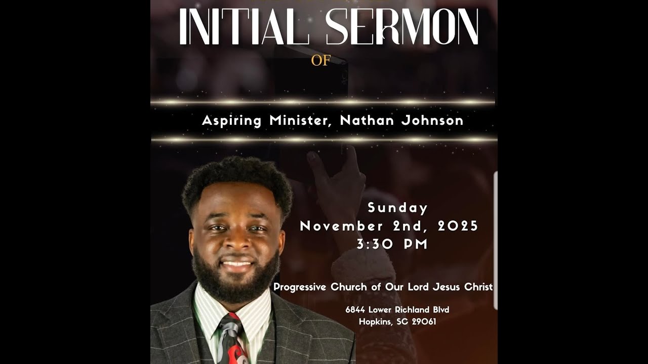 Initial Sermon for Aspiring Minister Nathan Johnson 11-2-25 - YouTube