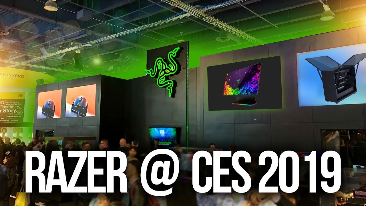 Razer Booth @ CES 2019 - What's New? - YouTube