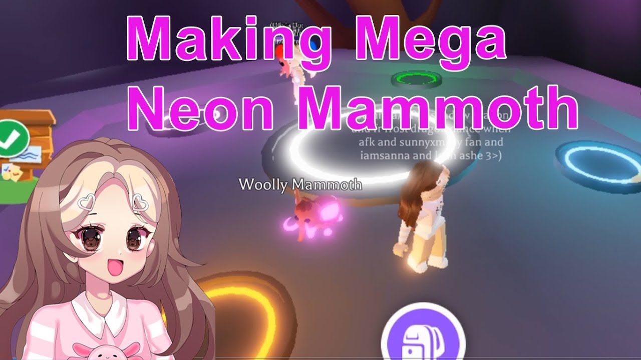 Making a Mega Neon Mammoth Adopt Me Pet - YouTube