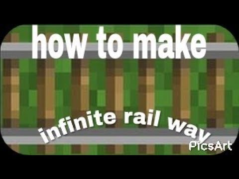 Minecraft:how to make infinite railway - YouTube
