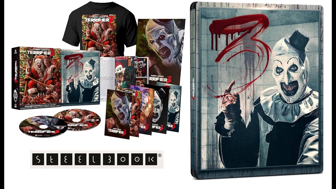 Terrifier 3 [Collector's 4K UHD SteelBook With T-Shirt Limited to 500 ...